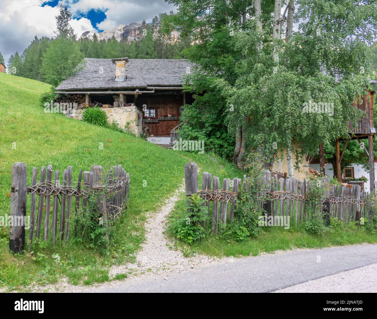 A small rural house in Val Badia, Italy Stock Photo - Alamy