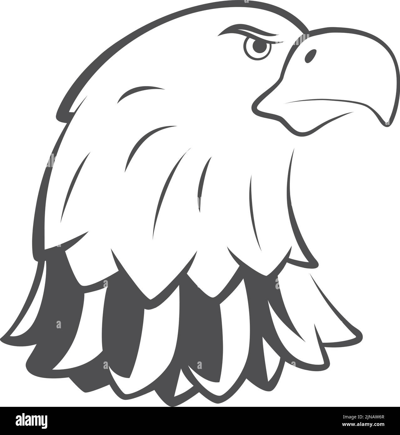 Falcon icon black monochrome Stock Vector Images - Alamy