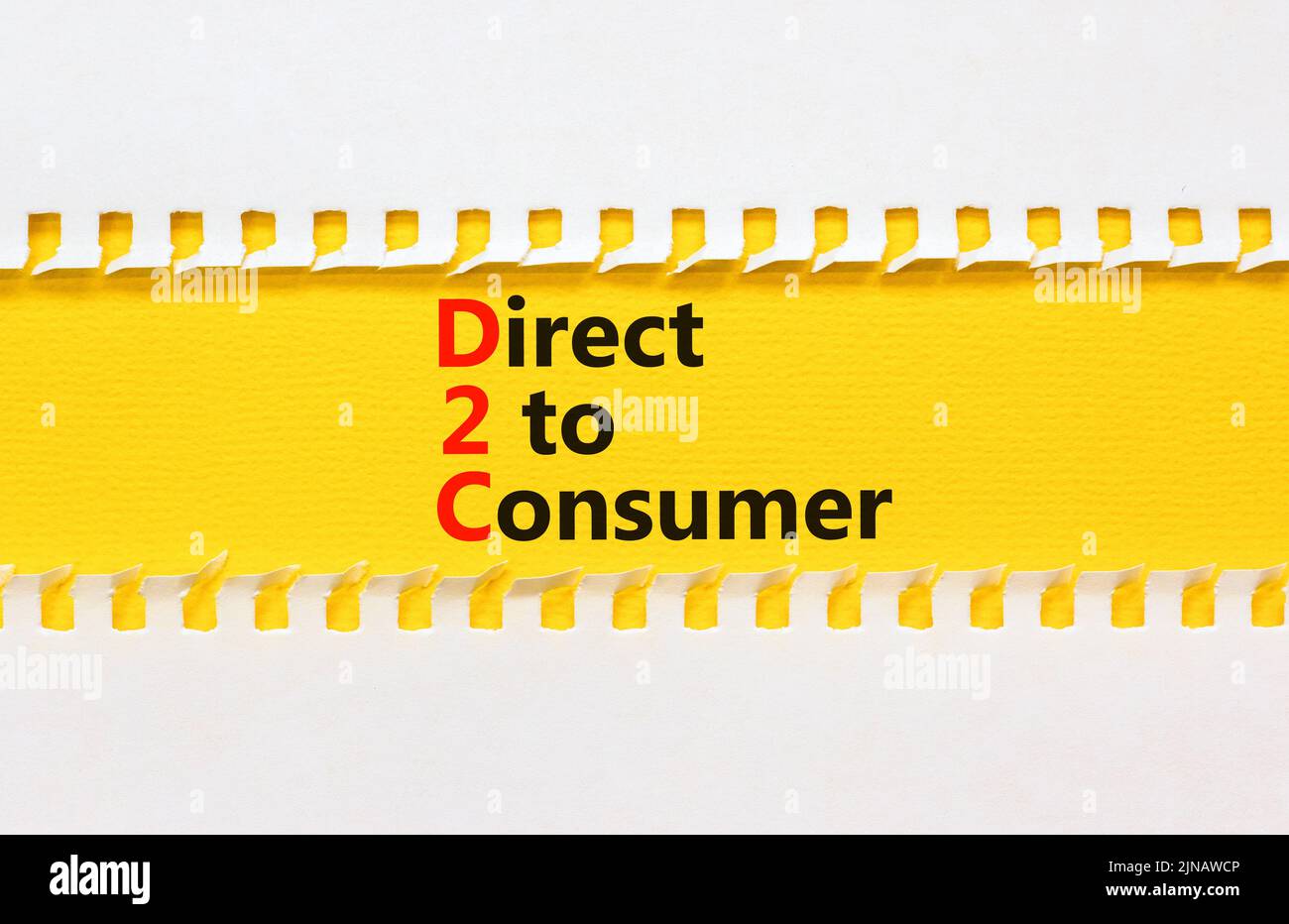 D2C direct to consumer symbol. Concept words D2C direct to consumer on ...