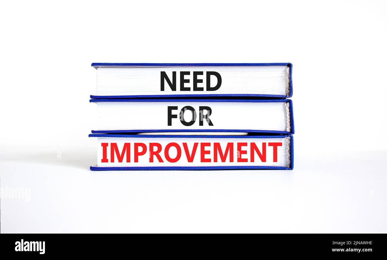 Need for improvement and support symbol. Concept words Need for ...