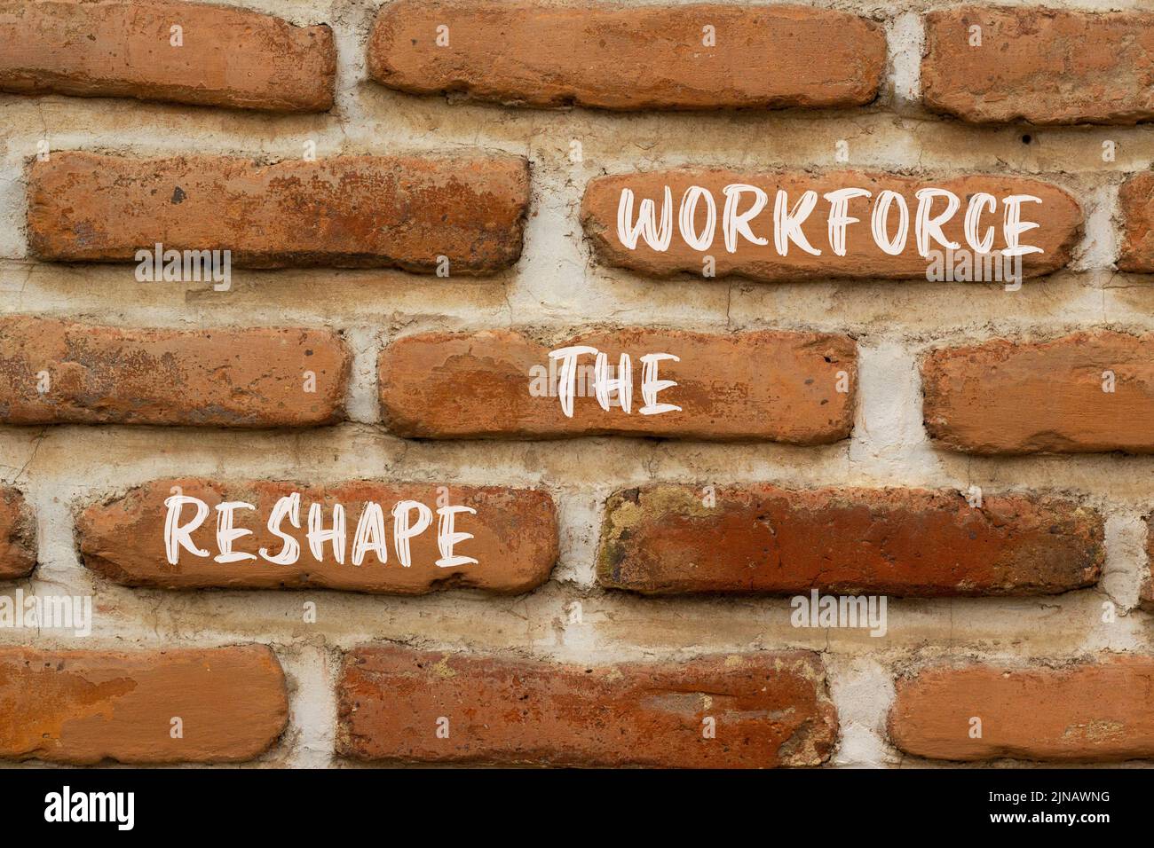 Reshape the workforce and support symbol. Concept words Reshape the ...