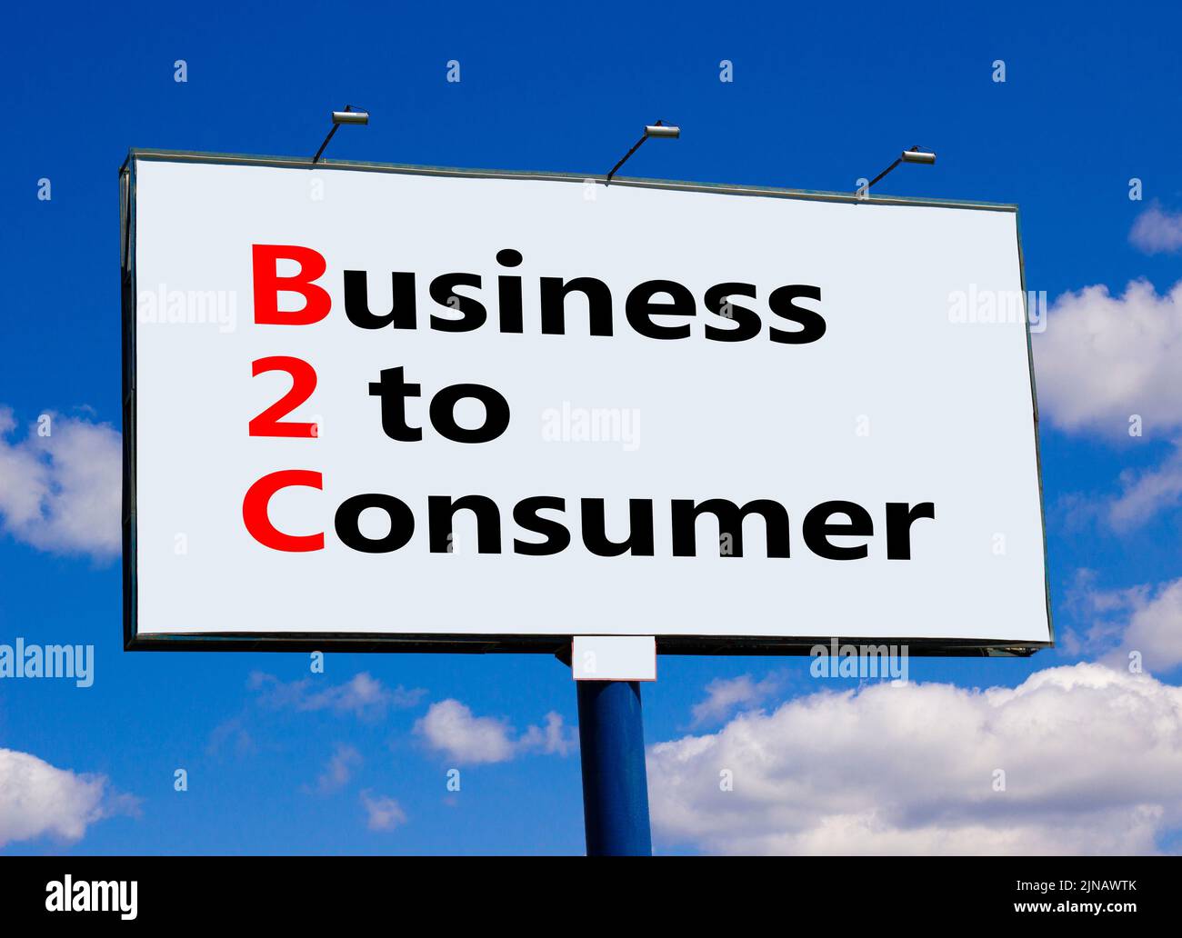 B2C business to consumer symbol. Concept words B2C business to consumer ...