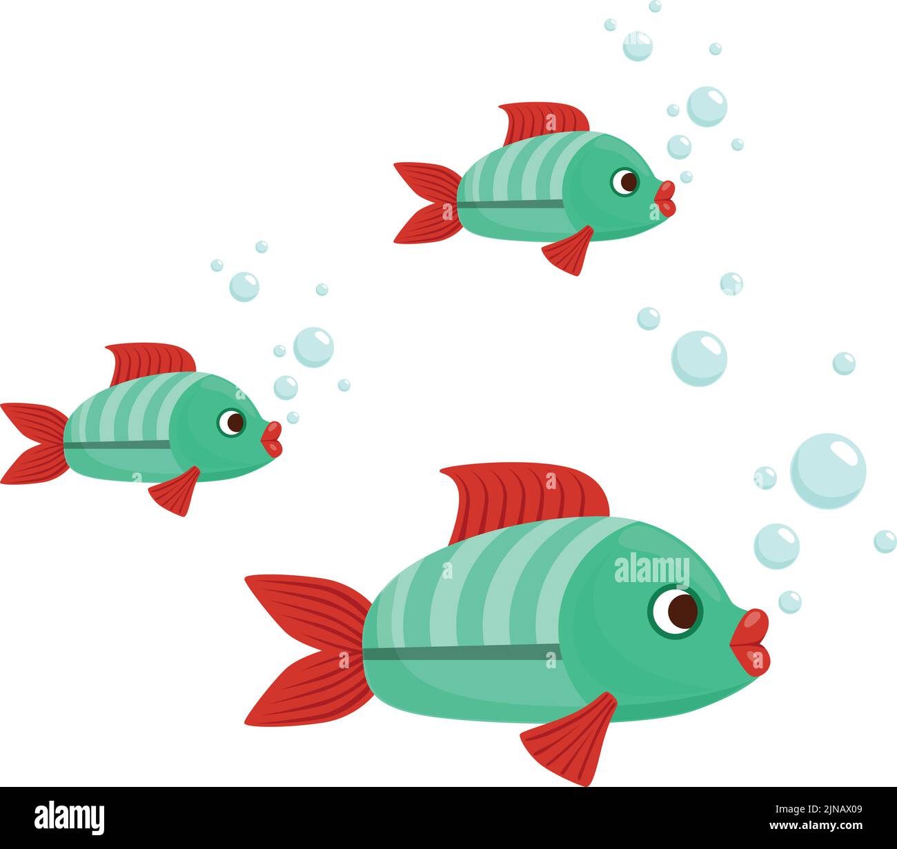 Shoaling fish Stock Vector Images - Alamy