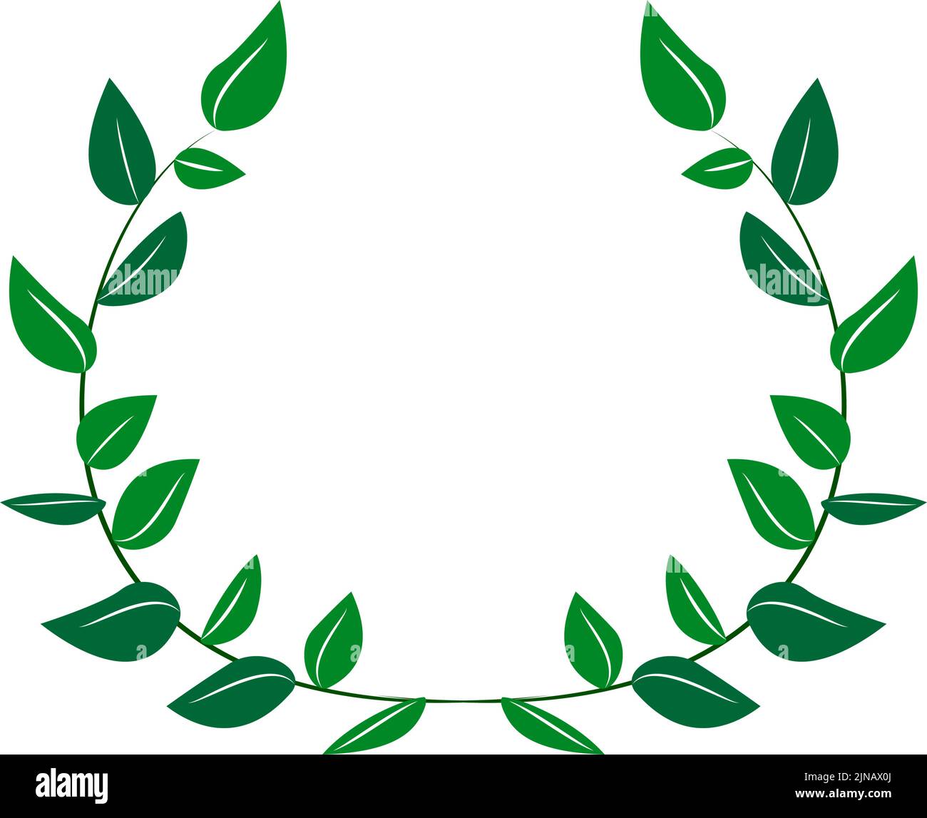 Green leaf frame material Stock Vector Image & Art - Alamy
