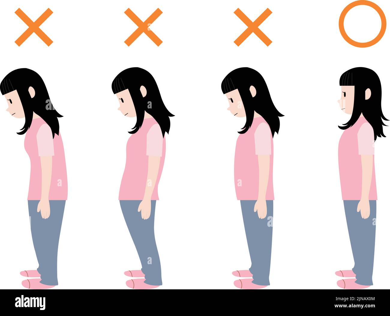 Good posture and bad posture Stock Vector Image & Art - Alamy