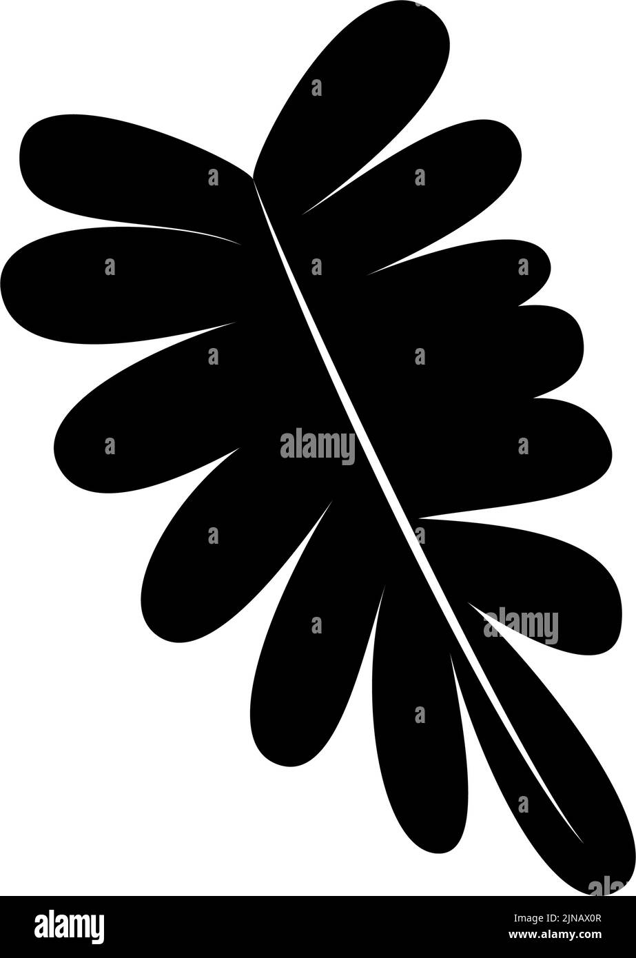 Simple plant leaves monochrome Stock Vector Image & Art - Alamy