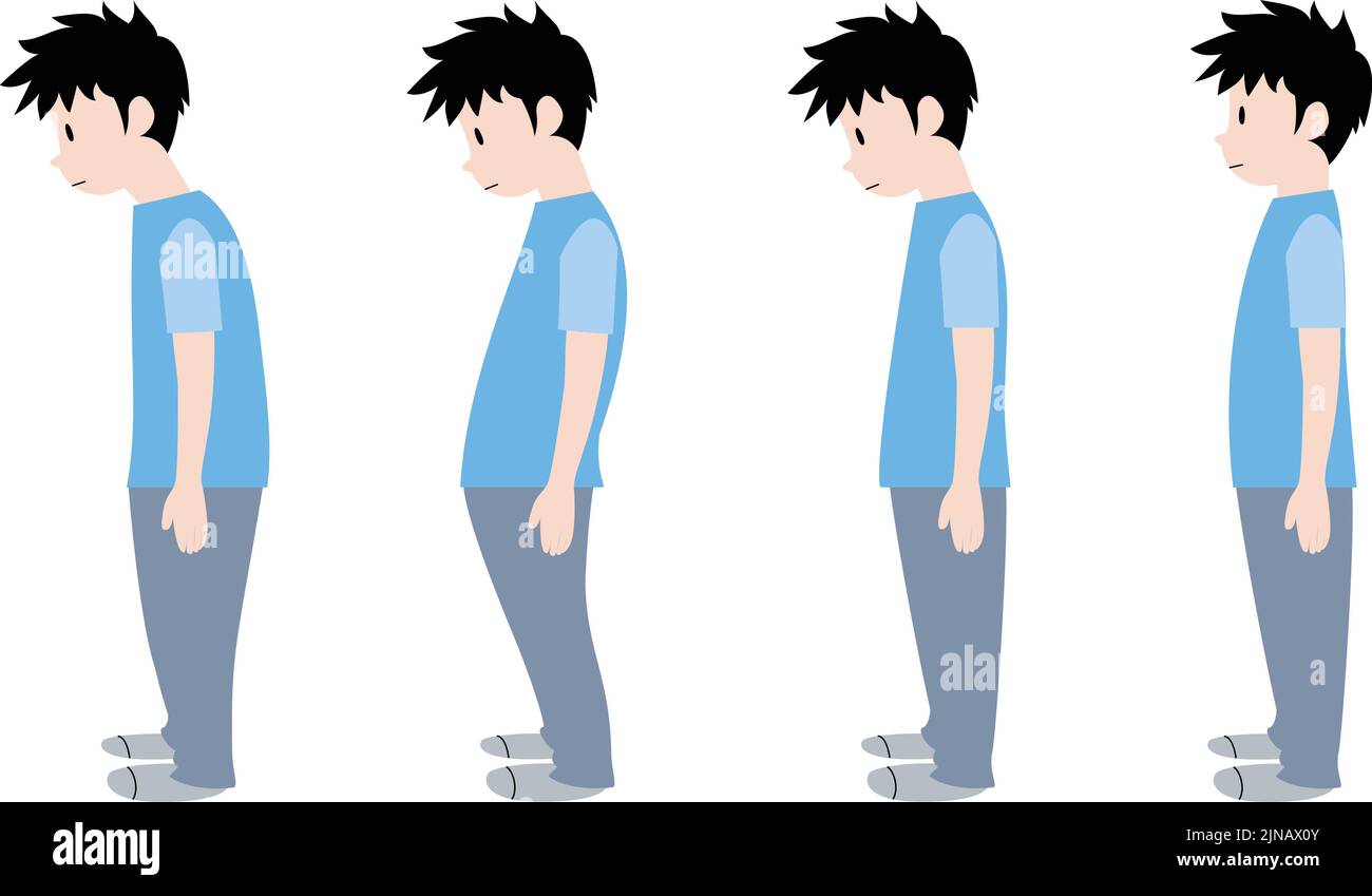 Good posture and bad posture Stock Vector Image & Art - Alamy