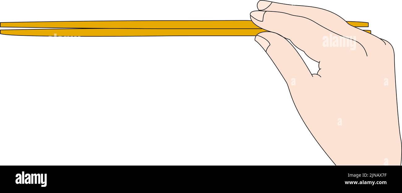 Illustration of how to use chopsticks Stock Vector Image & Art - Alamy