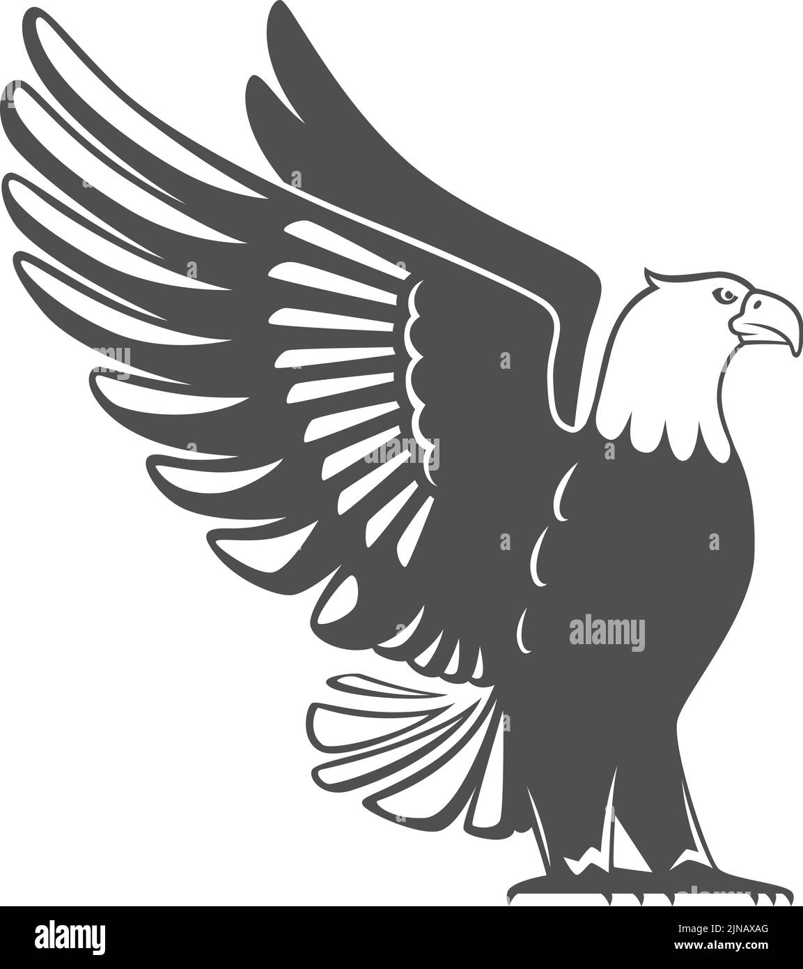 Bald eagle logo hi-res stock photography and images - Alamy