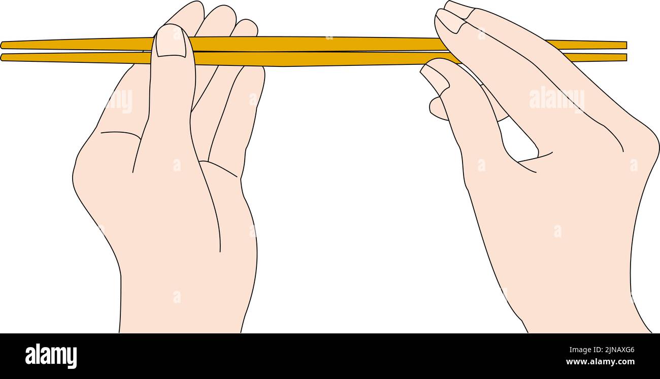 Illustration of how to use chopsticks Stock Vector Image & Art - Alamy