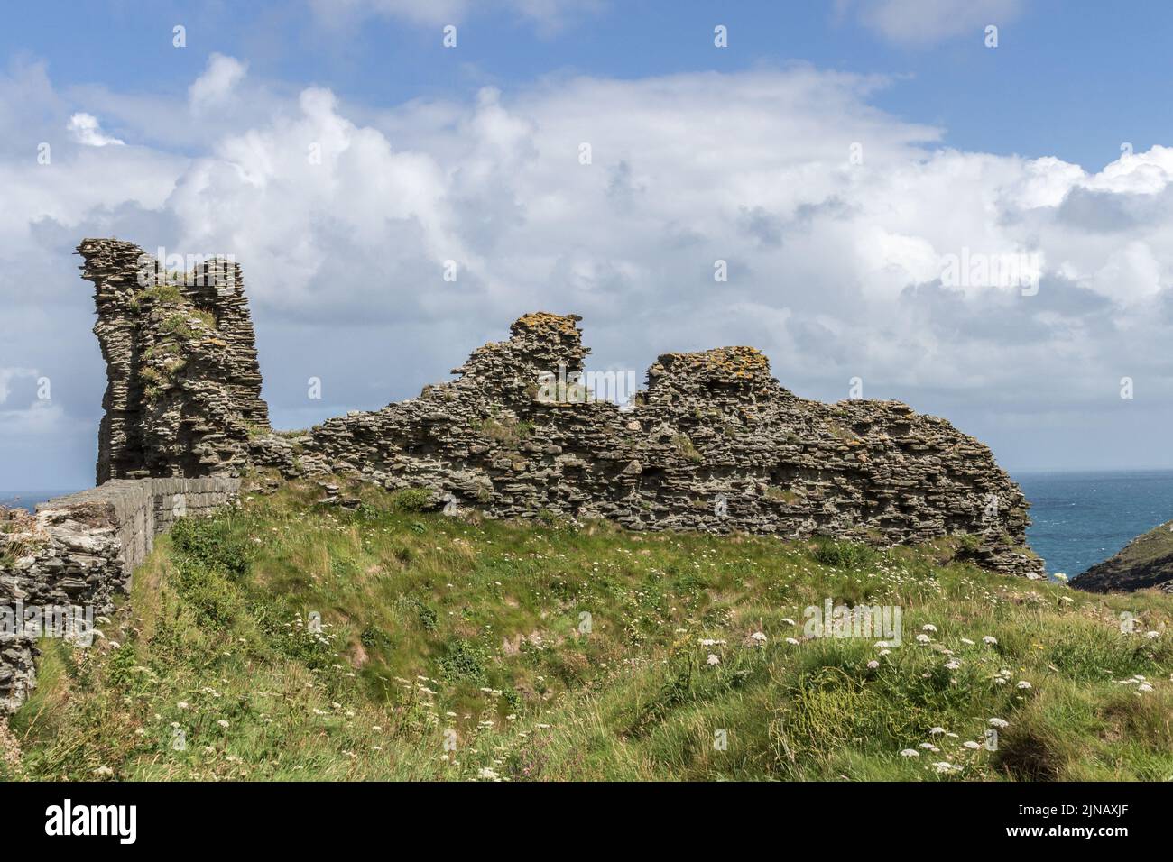 Old ruins in the area of Tintagel Castle, Cornwall, UK Stock Photo - Alamy