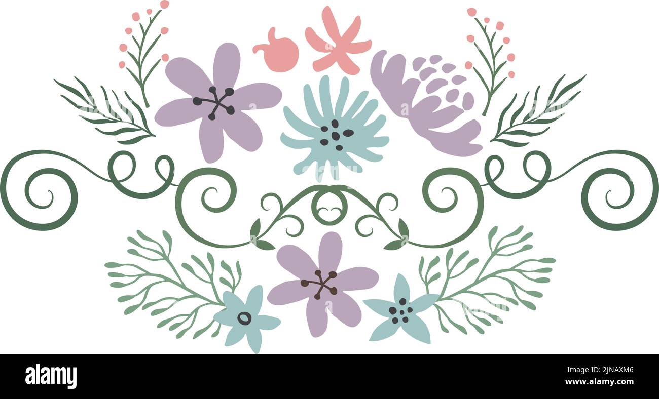 Flower Ornaments Border