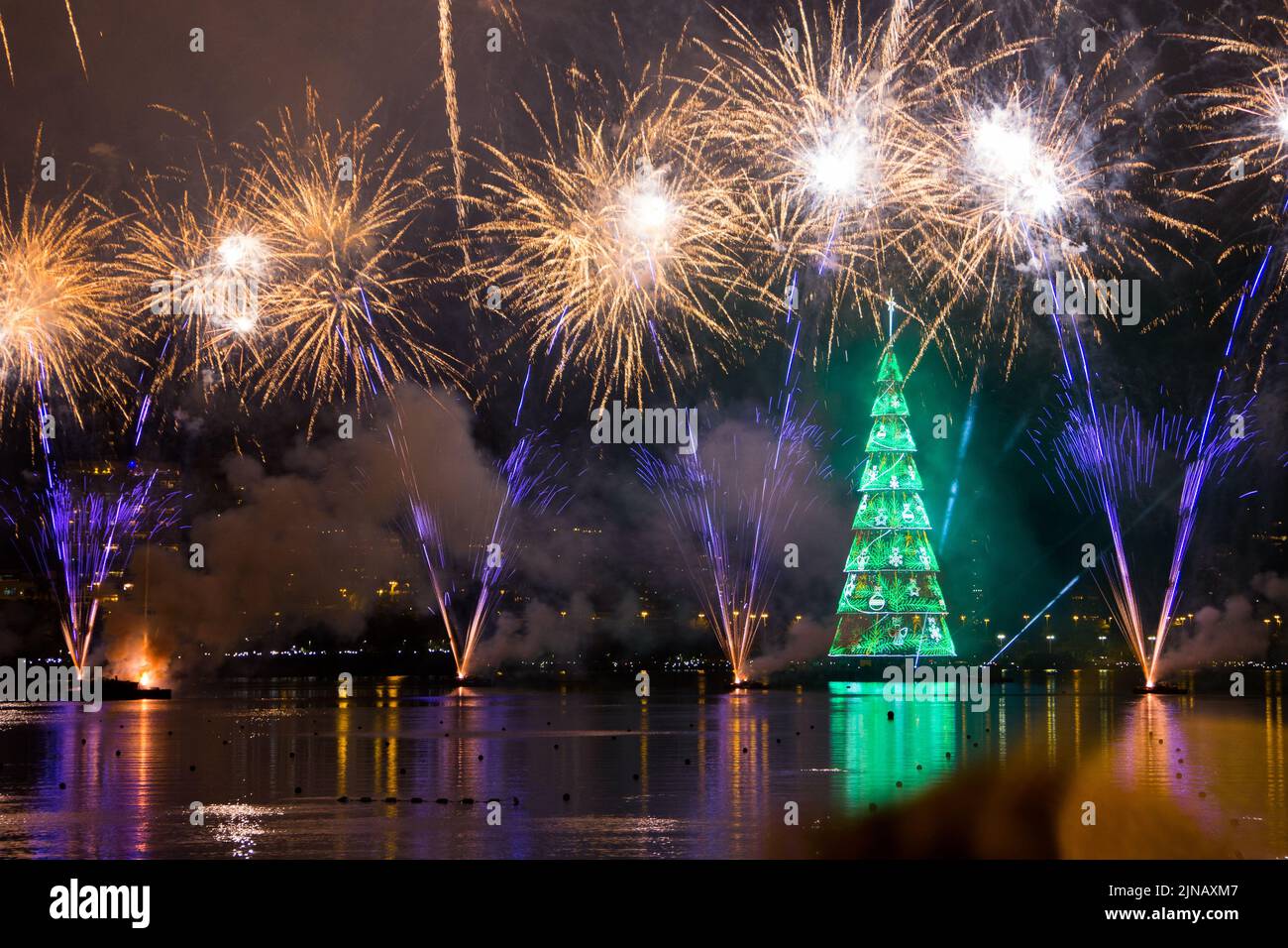 Inauguration of the Christmas tree of Rodrigo de Freitas Lagoon - Rio ...