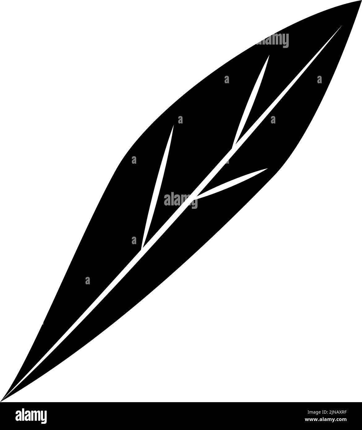 Simple plant leaves monochrome Stock Vector Image & Art - Alamy
