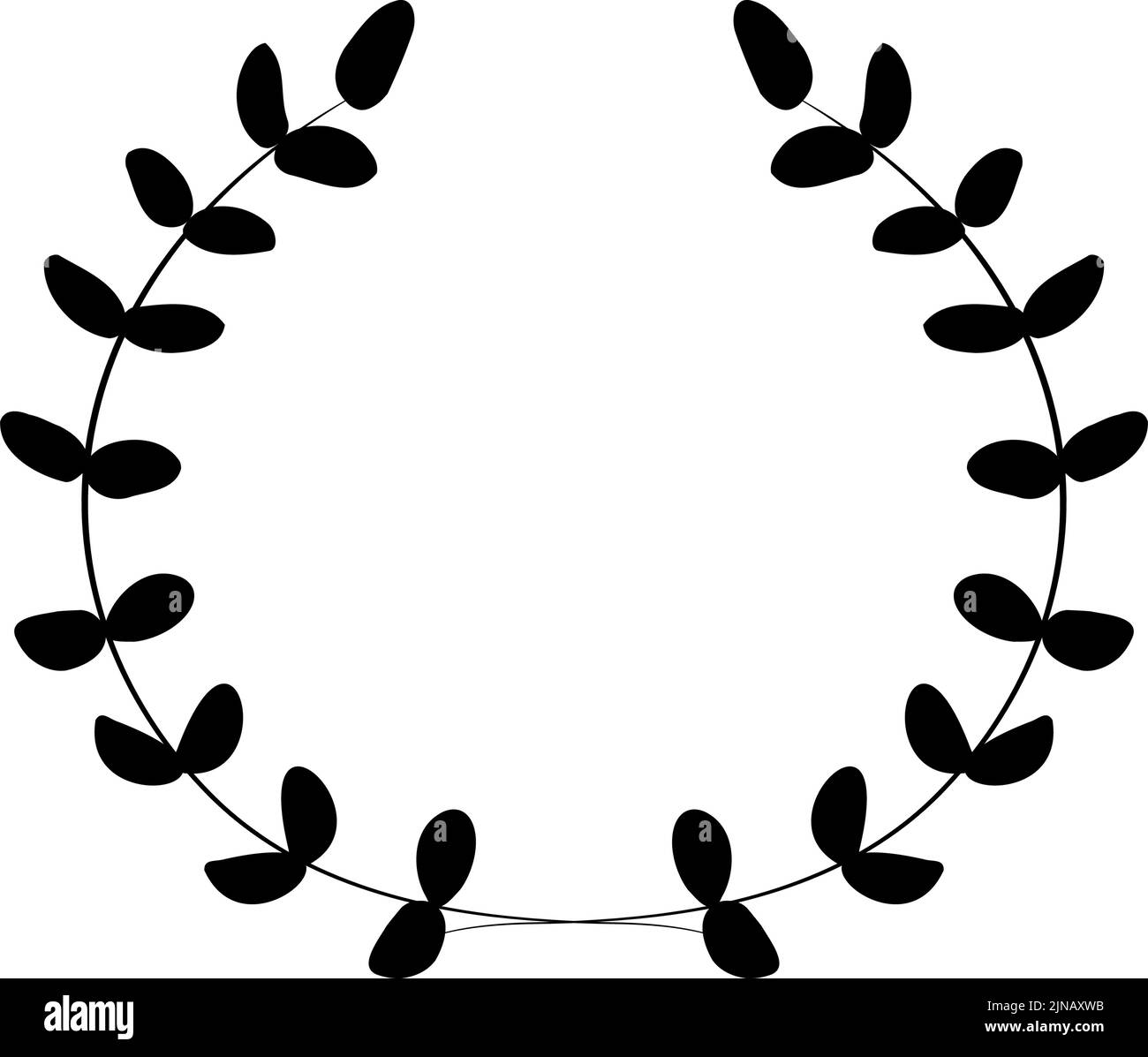 Simple plant leaves monochrome Stock Vector Image & Art - Alamy