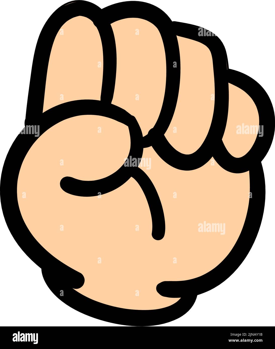 Hand-painted hand sign Stock Vector Image & Art - Alamy