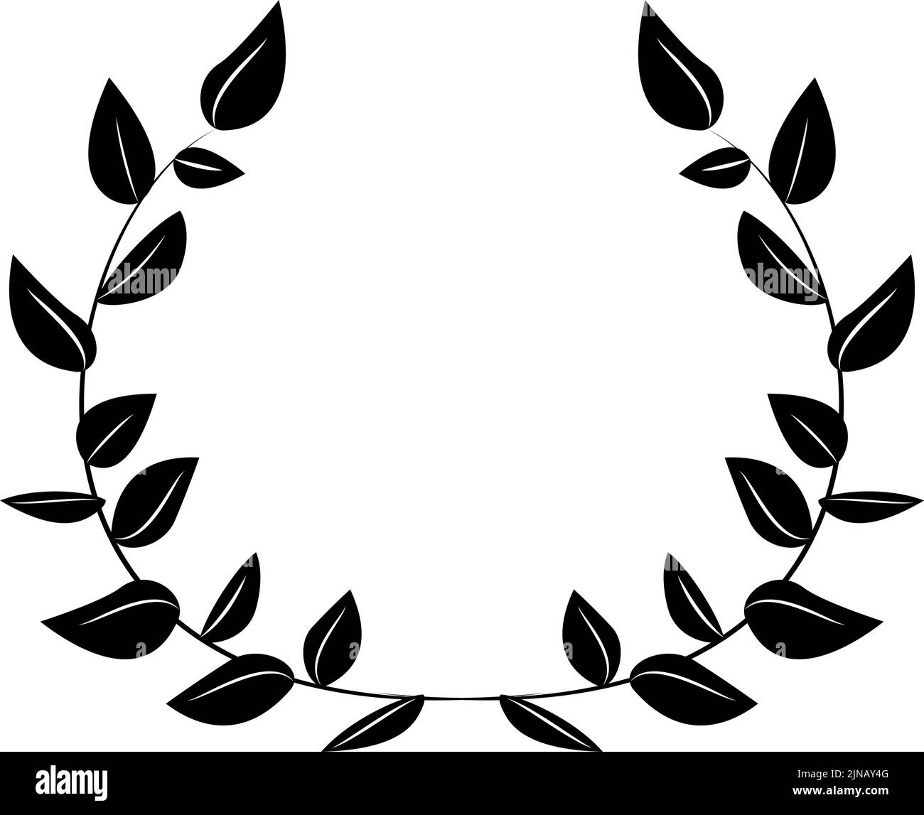 Simple plant leaves monochrome Stock Vector Image & Art - Alamy