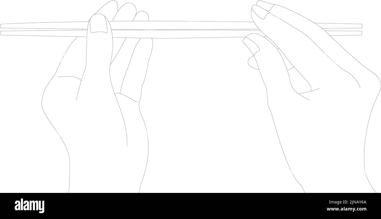 Illustration of how to use chopsticks Stock Vector Image & Art - Alamy