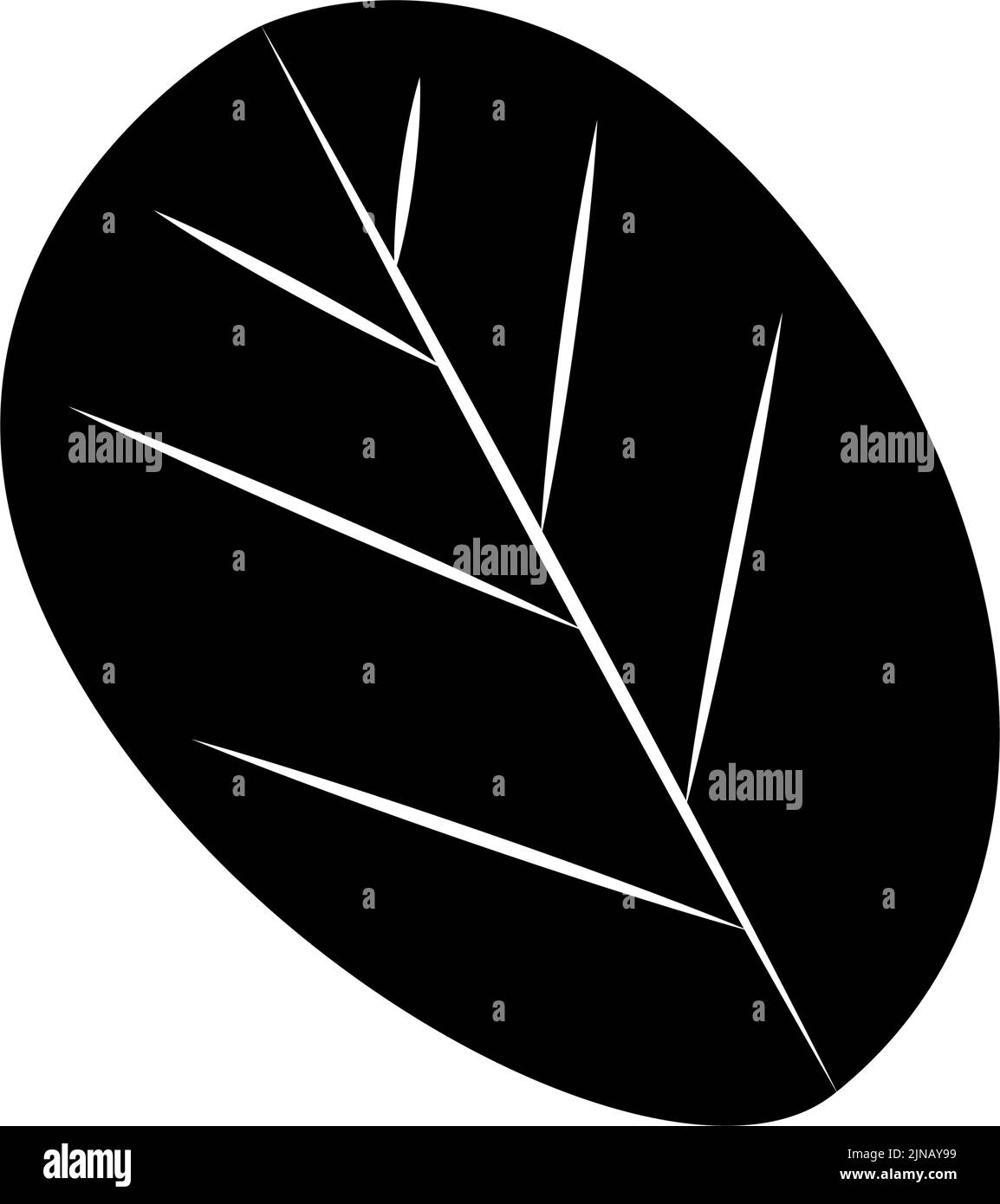 Simple plant leaves monochrome Stock Vector Image & Art - Alamy