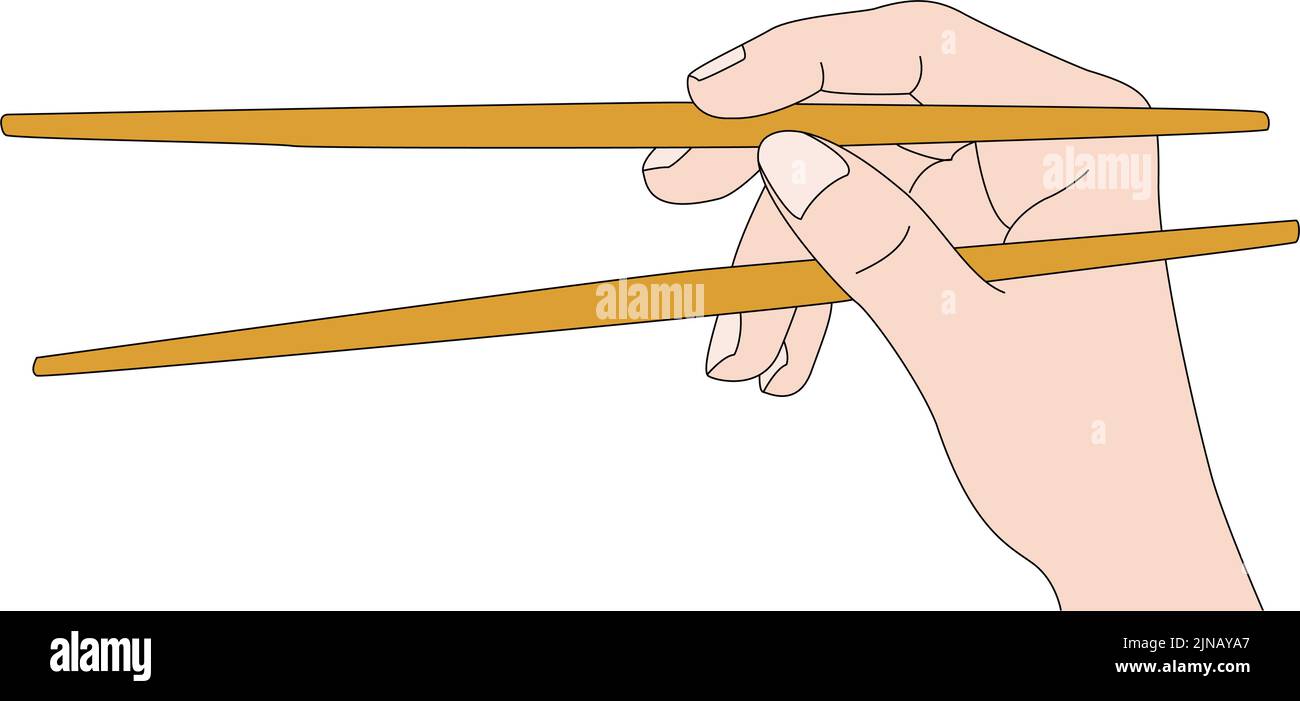 Illustration of how to use chopsticks Stock Vector Image & Art - Alamy