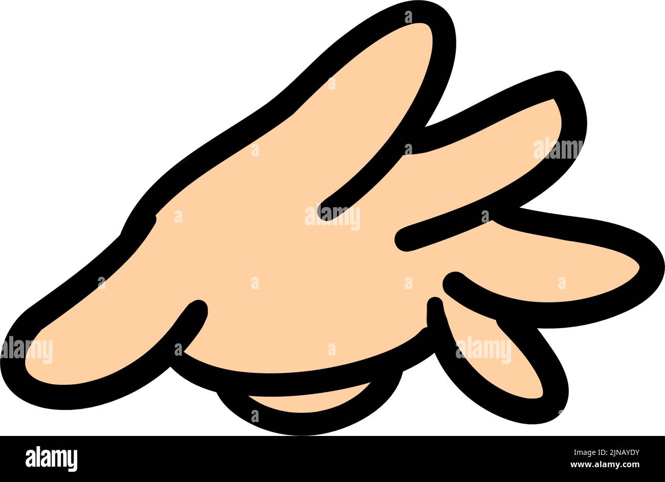 Hand-painted hand sign Stock Vector Image & Art - Alamy