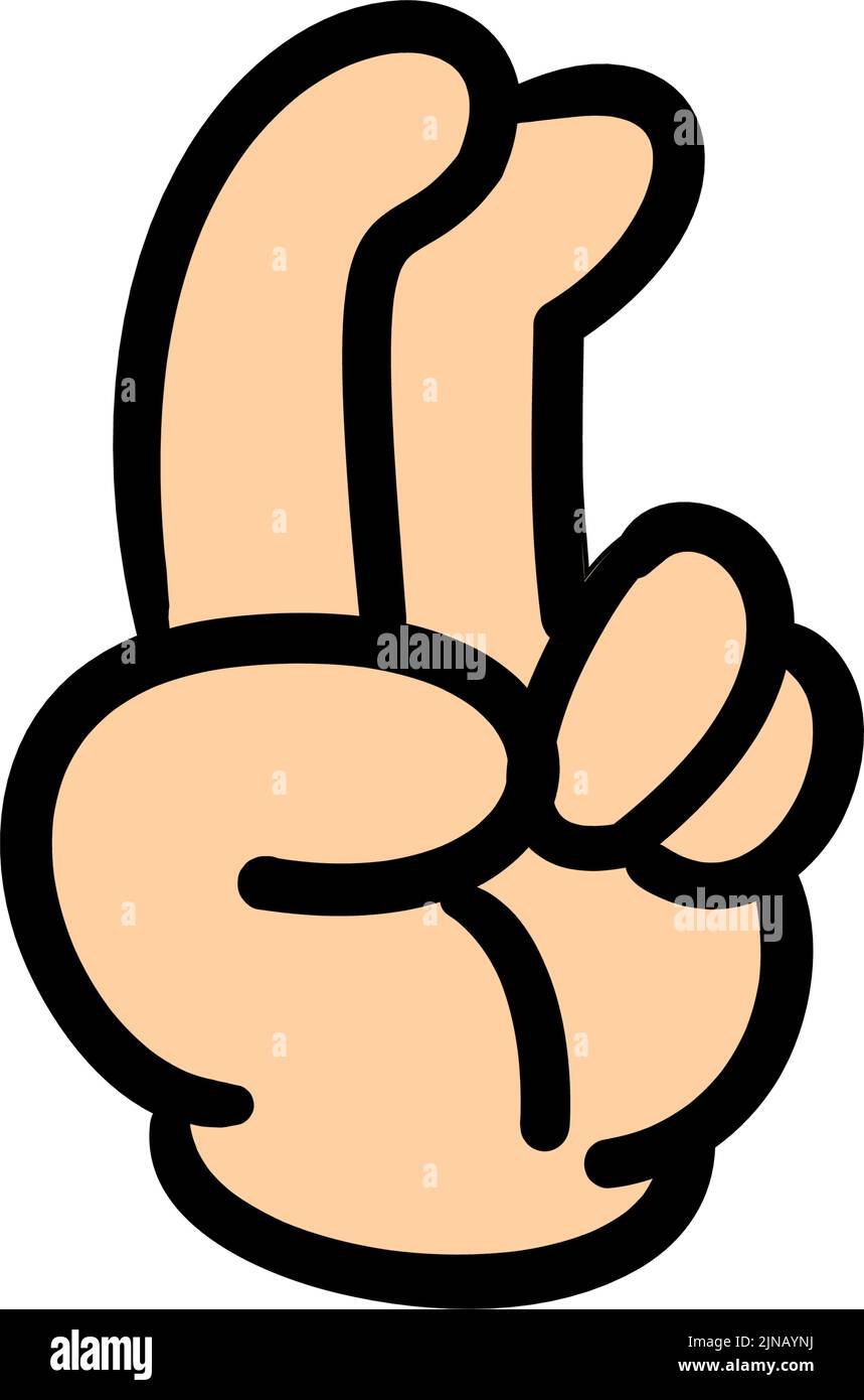 Hand-painted hand sign Stock Vector Image & Art - Alamy