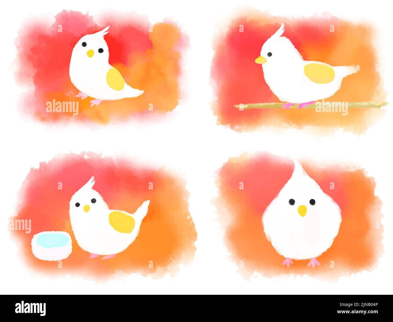 Cute parakeet with a watercolor touch Stock Vector Image & Art - Alamy