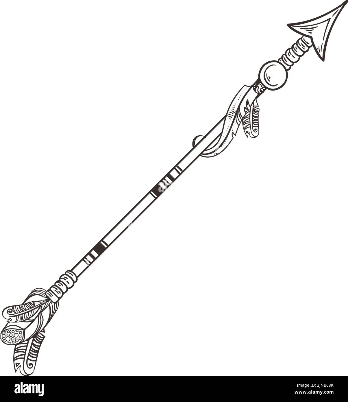 Arrow drawing in boho Stock Vector Images - Alamy