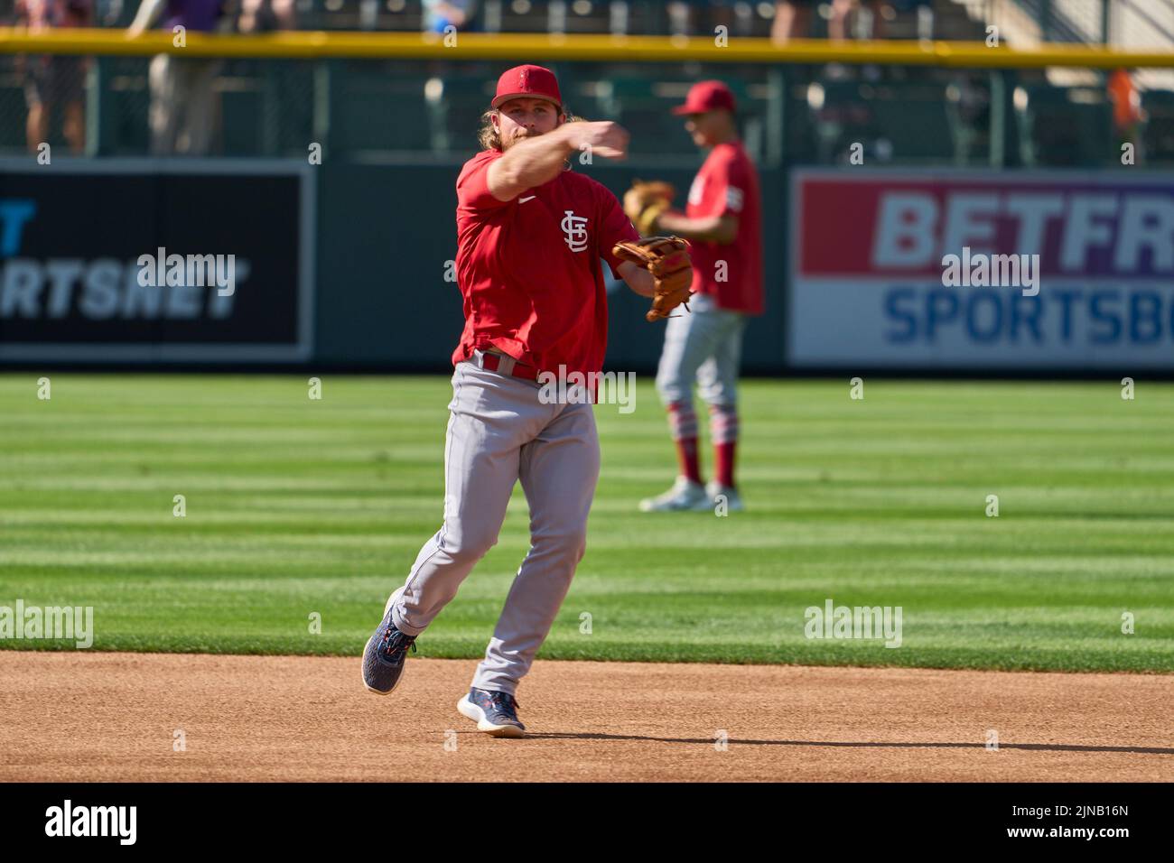 August 9 2022: Saint Louis utility player Brendan Donovan (33) before ...