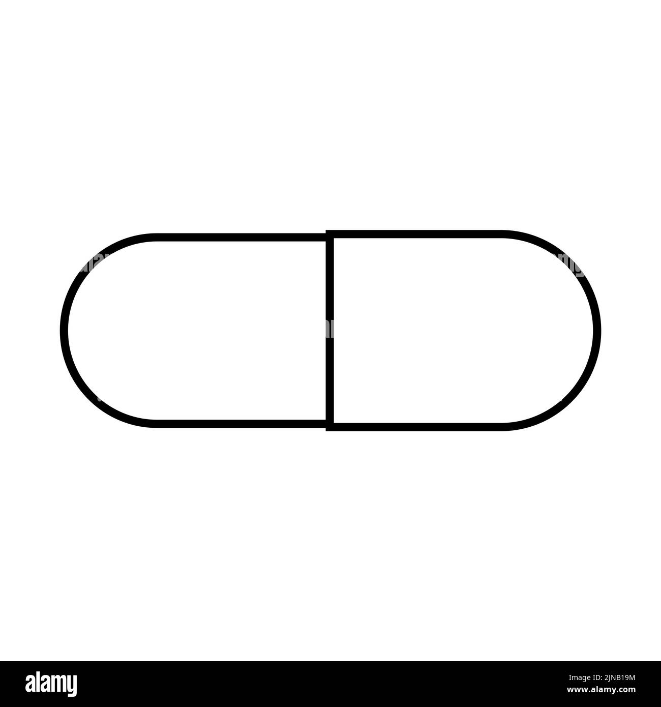 Pill medicine drug vector icon illustration outline. Medical vitamin ...