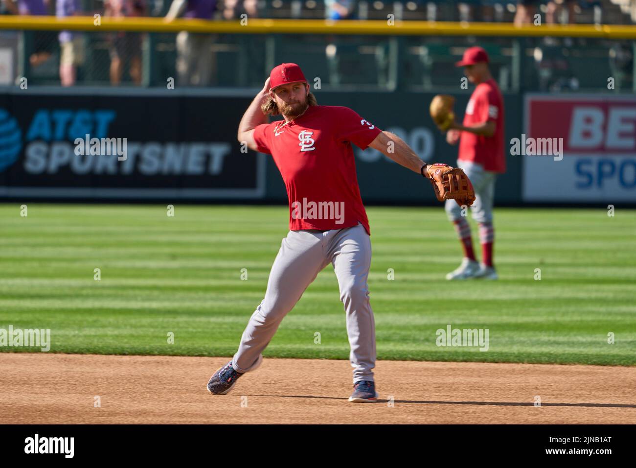 August 9 2022: Saint Louis utility player Brendan Donovan (33) before ...