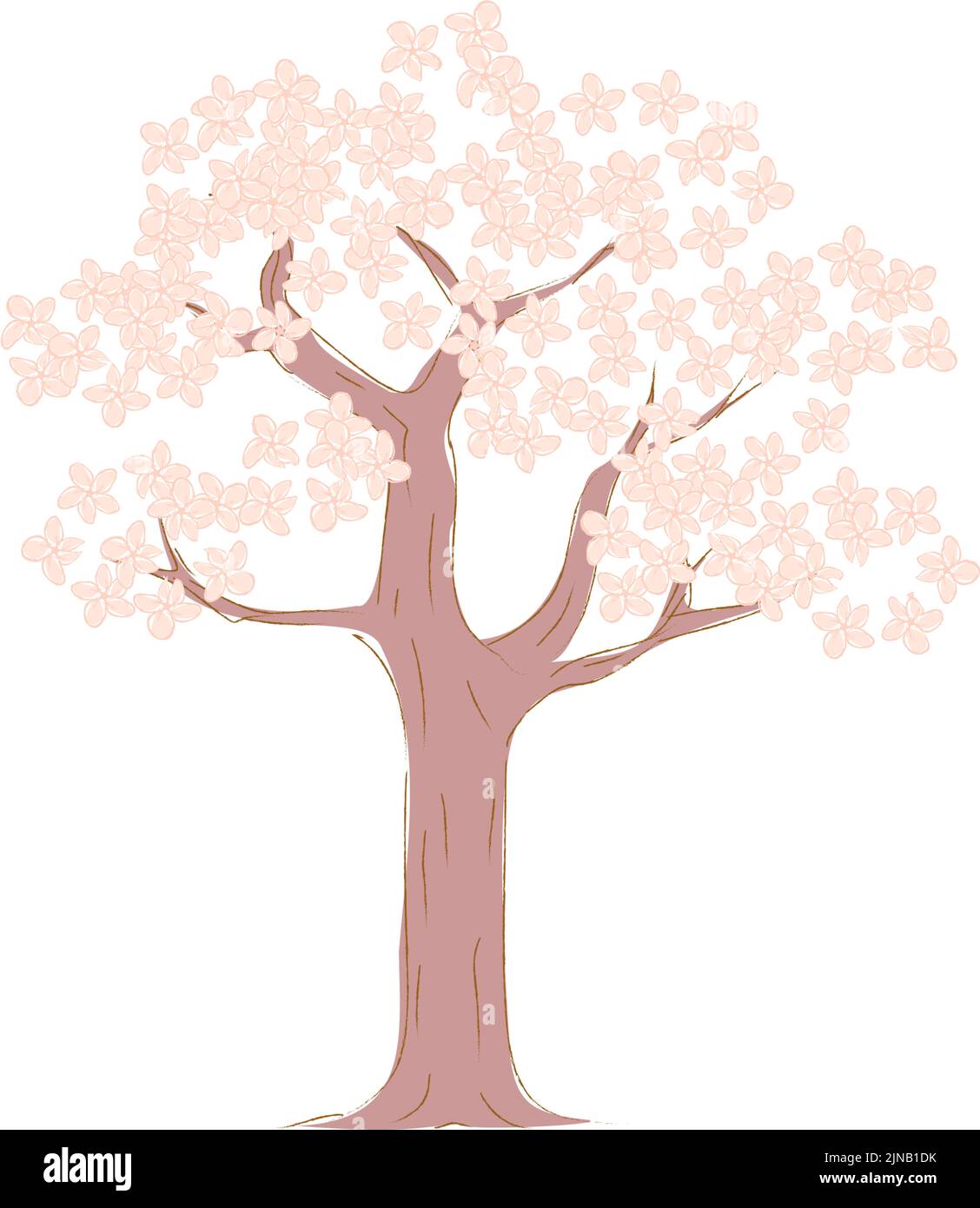 Japanese cherry blossom trees Cut Out Stock Images & Pictures - Alamy