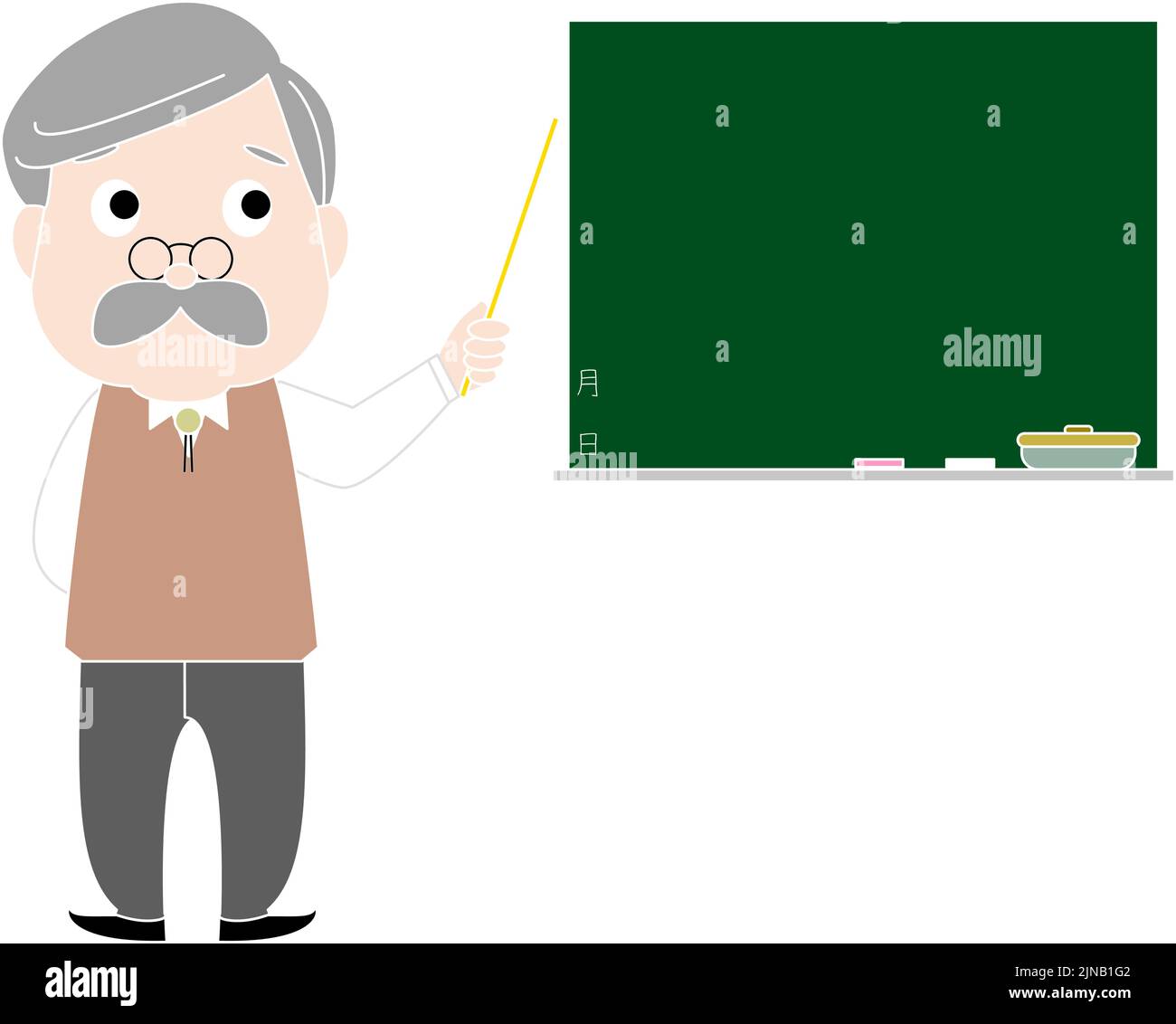 Male middle aged teacher Stock Vector Images - Alamy