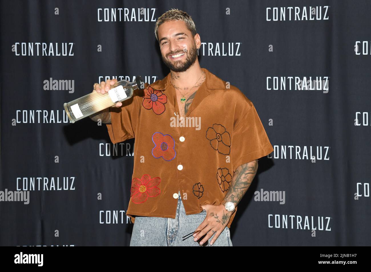 Columbian singer Maluma holds a press conference announcing his latest ...