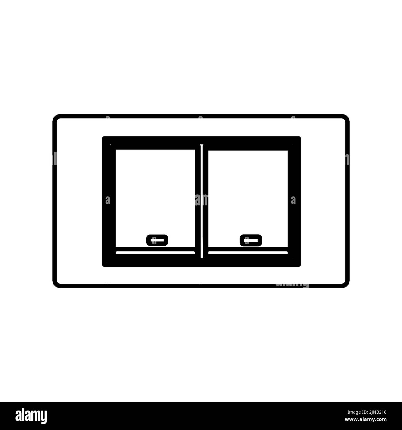 Light switch vector illustration electricity off power icon outline ...