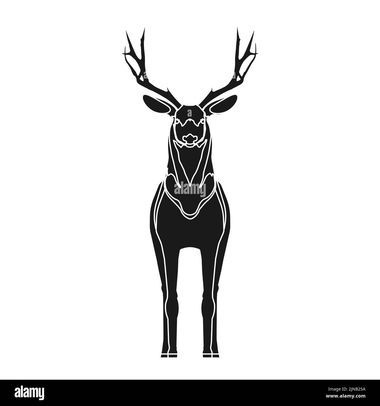 Doe Head Silhouette Clip Art