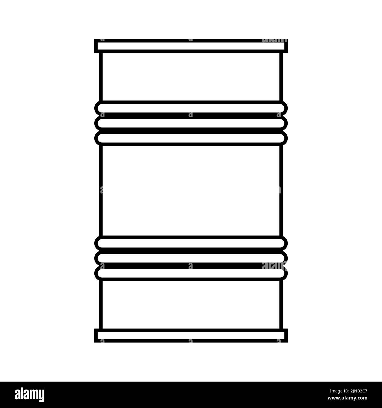Barrel industry gasoline vector illustration icon outline. Fuel or gas ...
