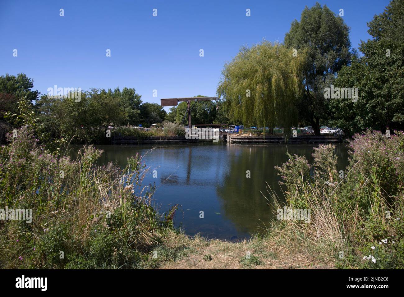 The Marina Burnt Mill River Stort Harlow Essex Stock Photo - Alamy