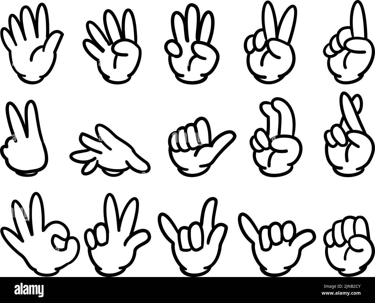 Hand sign black and white right hand Stock Vector Image & Art - Alamy