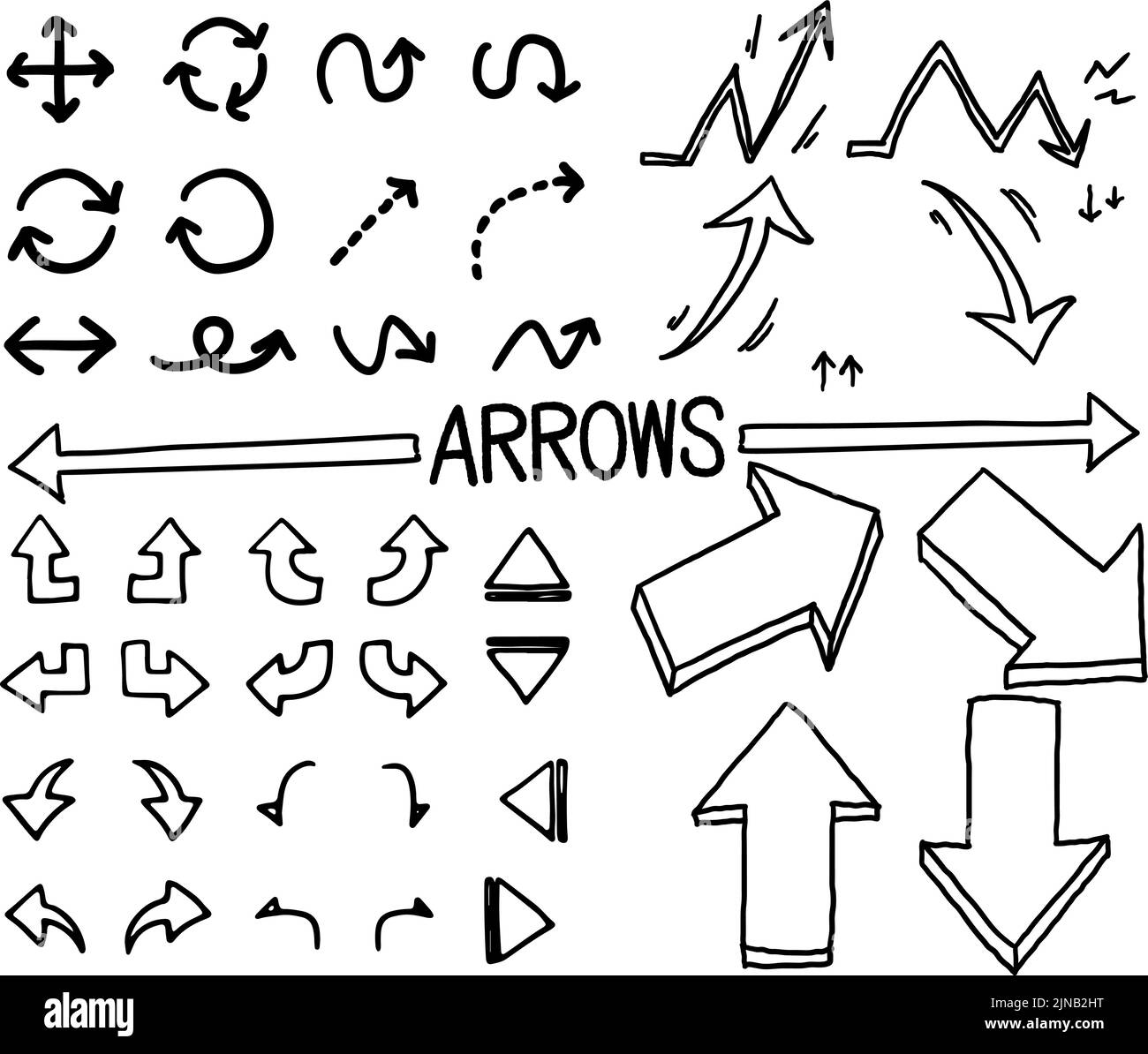 Arrow sign painted white Stock Vector Images - Alamy