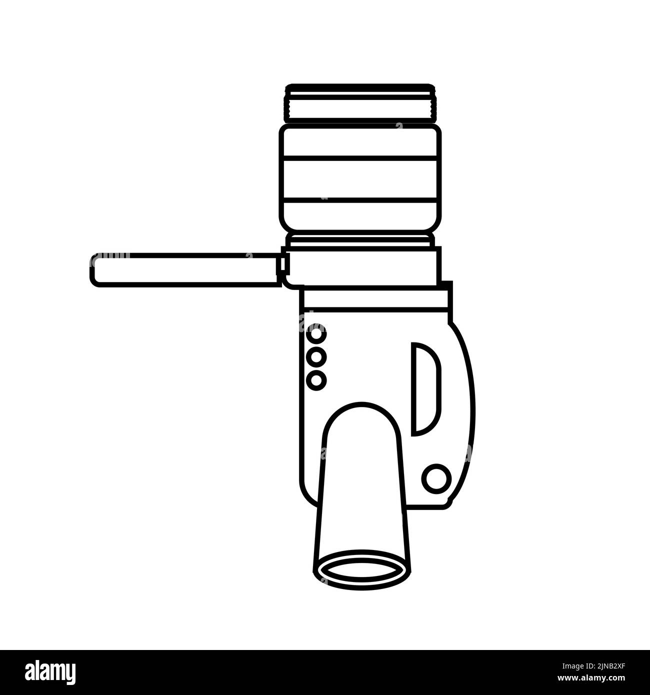 Camcorder vector film camera outline and video movie technology line ...