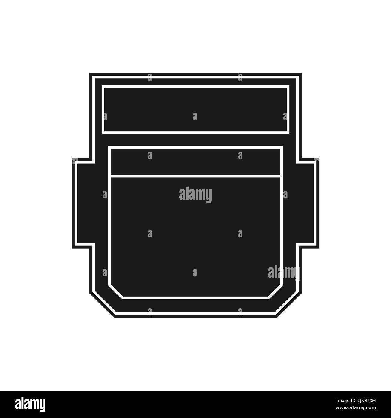 Connection port computer vector icon illustration solid black. Jack ...
