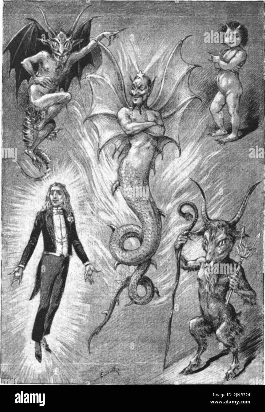 Taxil, Hacks, Le Diable au XIXe siècle, p953 Stock Photo - Alamy
