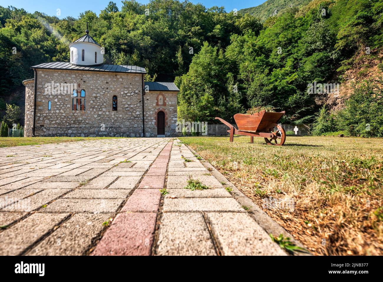 Orthodox Christian Monastery. Serbian Monastery of the Ascension ...