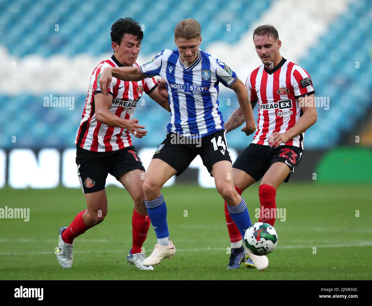 Sunderland's Luke O'Nien, Sheffield Wednesday's George Byers, and ...