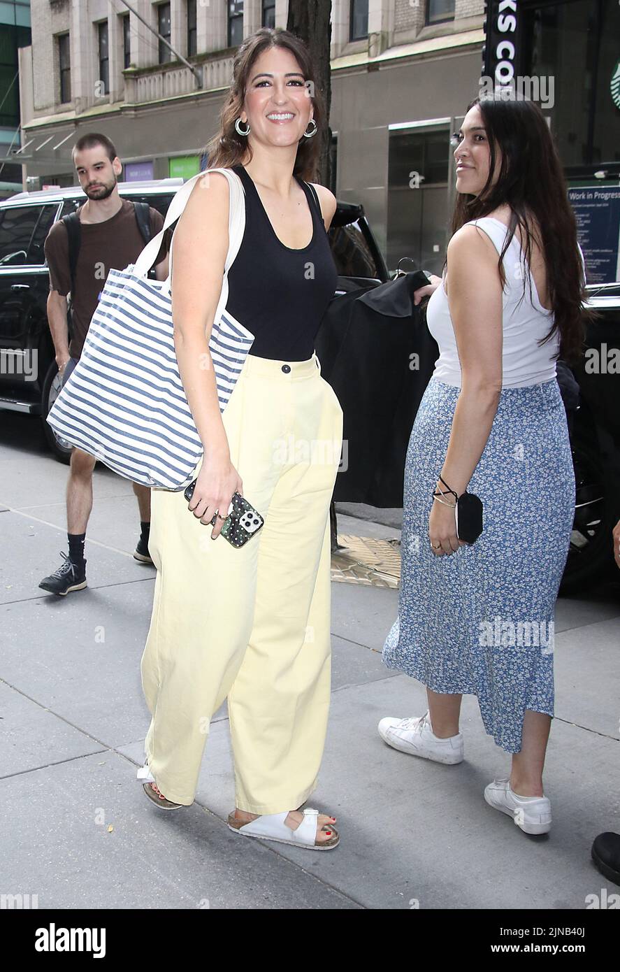 New York, NY, USA. 10th Aug, 2022. D'Arcy Carden exits NBC's Today ...