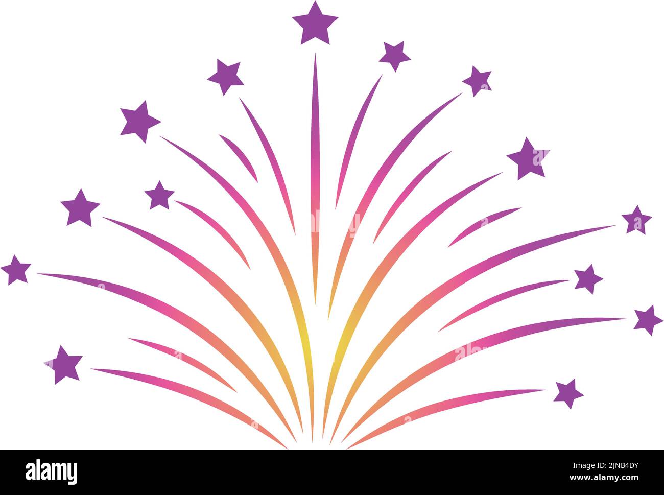 Color firework icon. Night show light symbol Stock Vector Image & Art ...