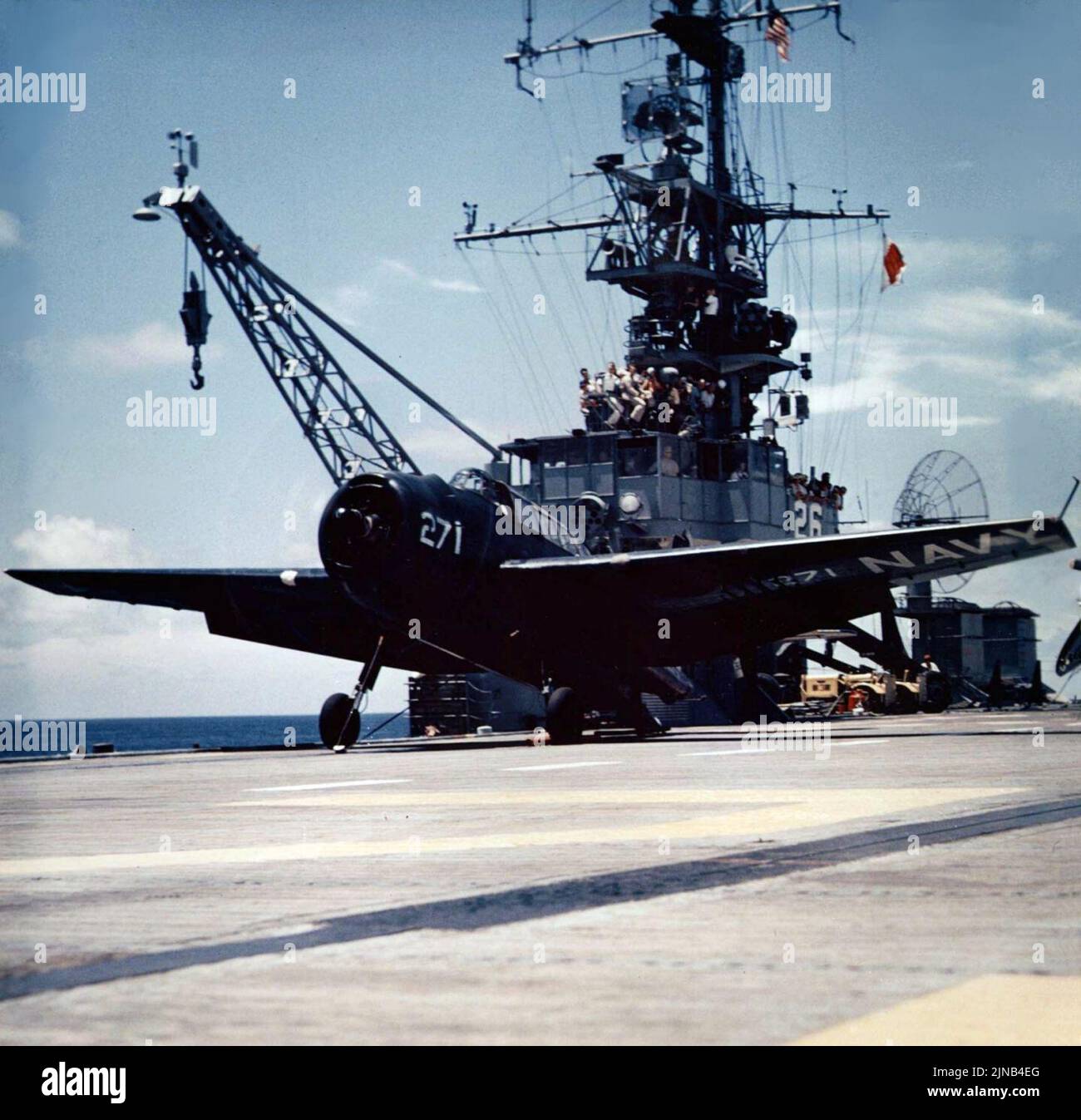 TBM-3E on cat of USS Monterey (CVL-26 Stock Photo - Alamy
