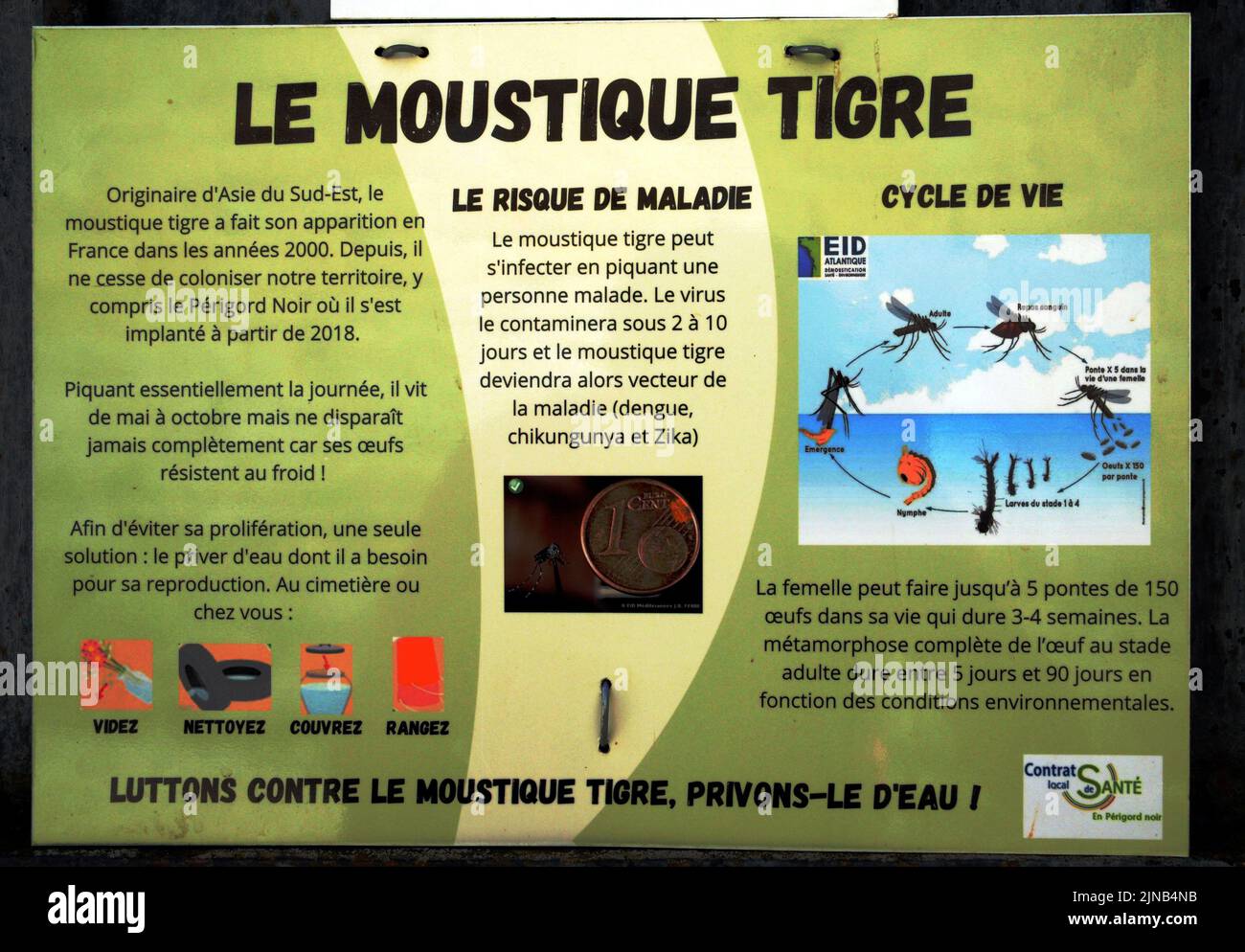 Information posters warning the French people of the dangers of the ...