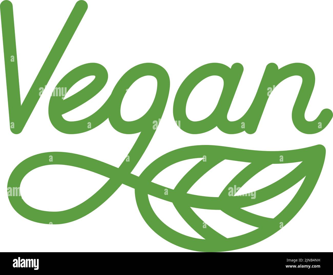 Vegan product label. Green bio leaf sign Stock Vector Image & Art - Alamy